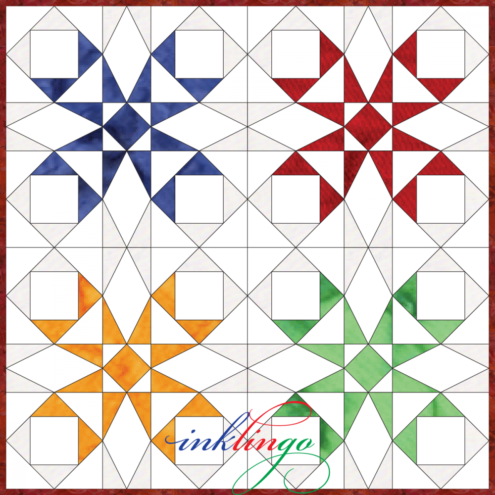 Storm At Sea Templates - Quilt with Inklingo