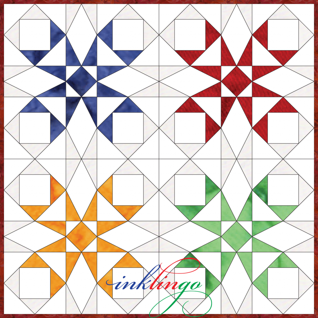 Storm At Sea Templates - Quilt with Inklingo