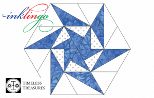 Wednesday Tute 02 - Inklingo Pieced Hexagons - Quilt with Inklingo