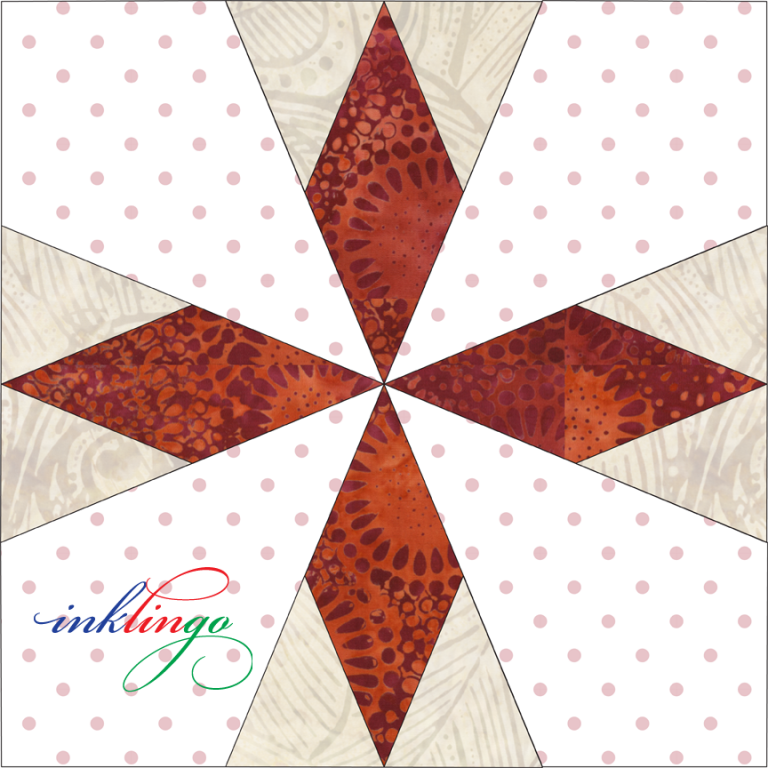 6 inch Key West Beauty PDF - Quilt with Inklingo