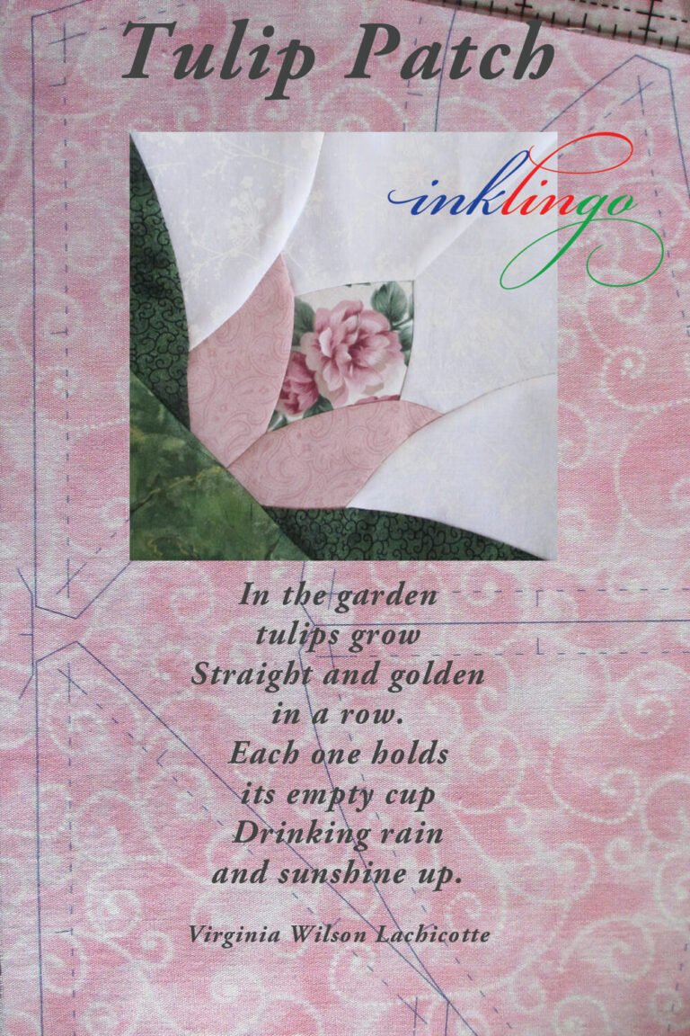Pattern for Tulip Patch 8-inch PDF - Quilt with Inklingo