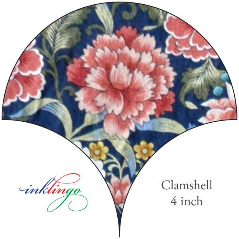 Clamshell 4 inch Download - Quilt with Inklingo