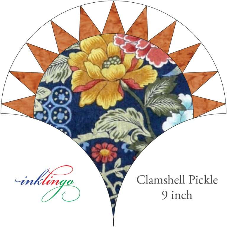 Clamshell Edges 3 inch PDF - Quilt with Inklingo