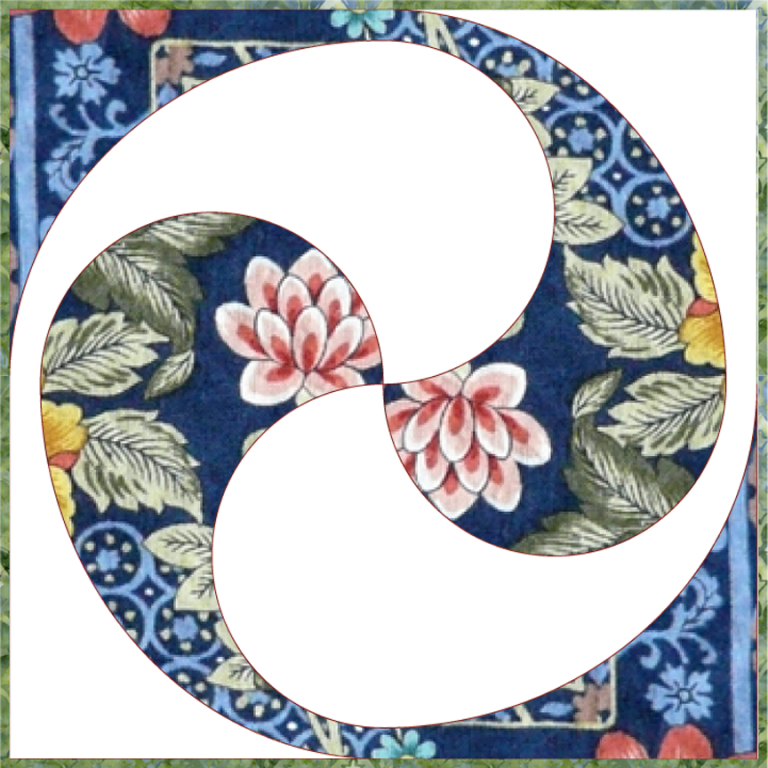 Yin Yang 8 inch Download - Quilt with Inklingo