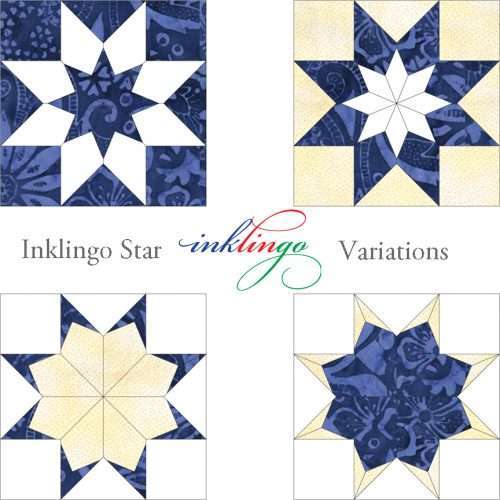 Inklingo Star 9 inch PDF - Quilt with Inklingo