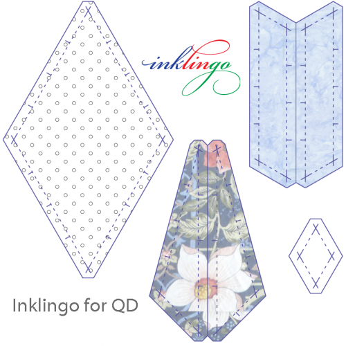 Inklingo for Quilted Diamonds Download - Quilt with Inklingo