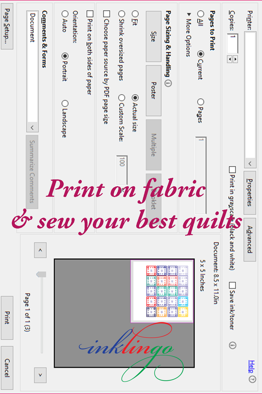 Inklingo Software - Quilt with Inklingo