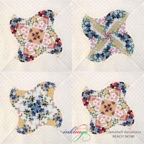 Clamshell Quilt Template - Quilt with Inklingo