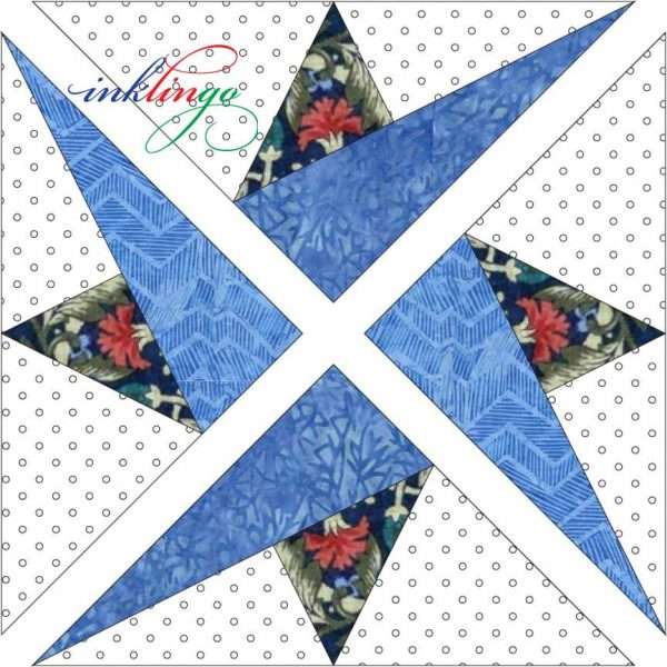 6 inch Starry Path PDF - Quilt with Inklingo