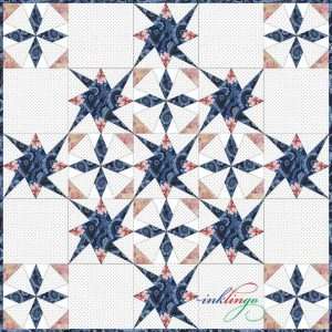Inklingo Starry Path Quilt Settings - Quilt with Inklingo